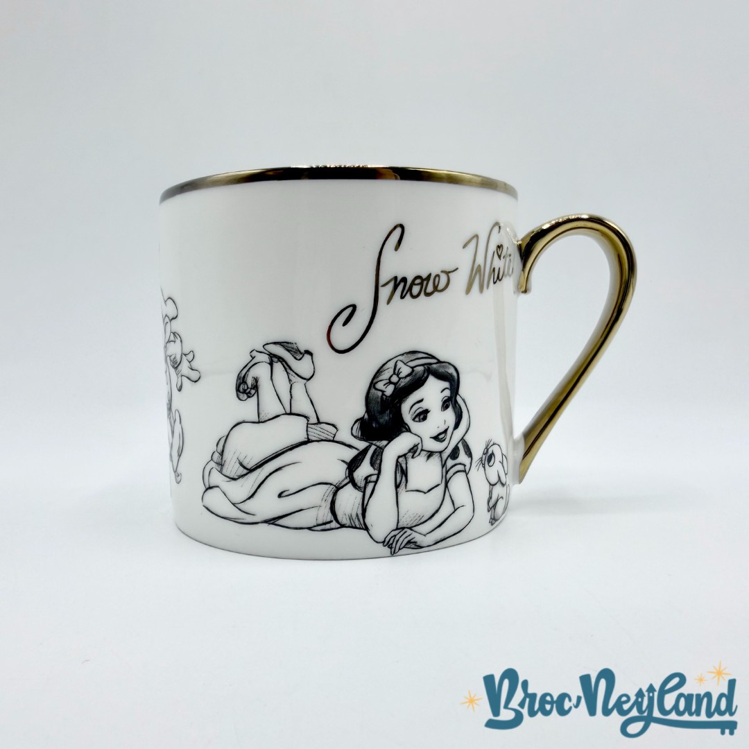Tasse Blanche Neige Snow White Disney Princess Widdop mug blanc doré ...