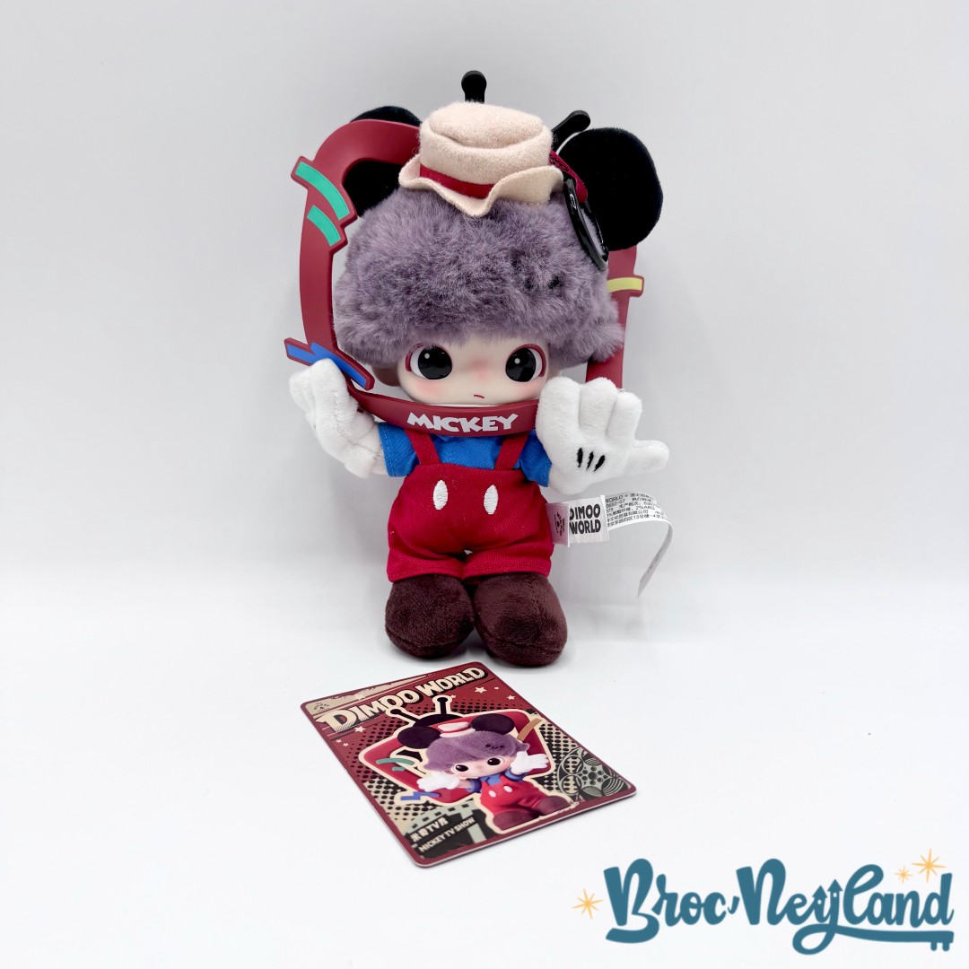 Porte clés peluche DIMOO World Mickey TV Show Disney POP MART Secret ...