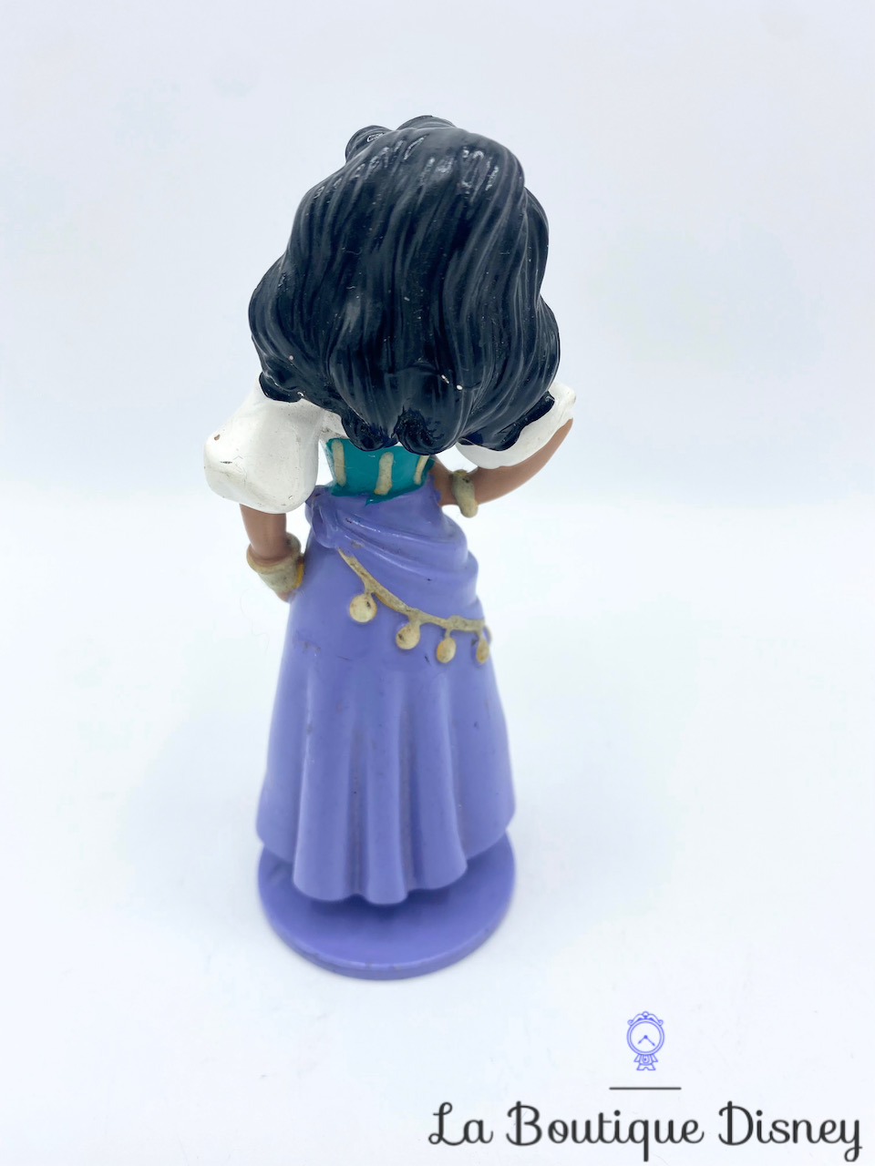 Figurine Esmeralda Le bossu de notre Dame McDonald's Disney plastique blanc violet 12 cm ...