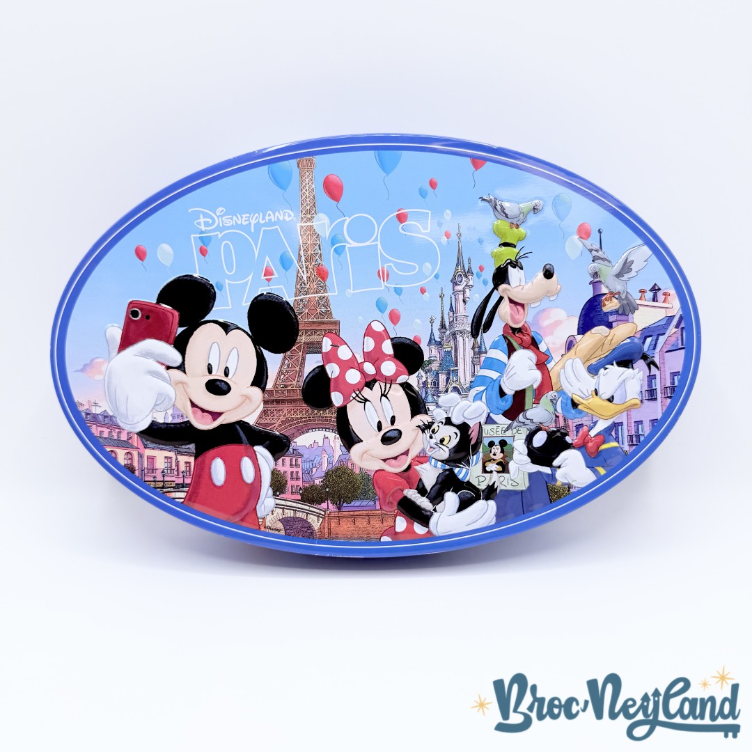 Boite métal Mickey Minnie Tour Eiffel Selfie Disneyland Disney ville ...