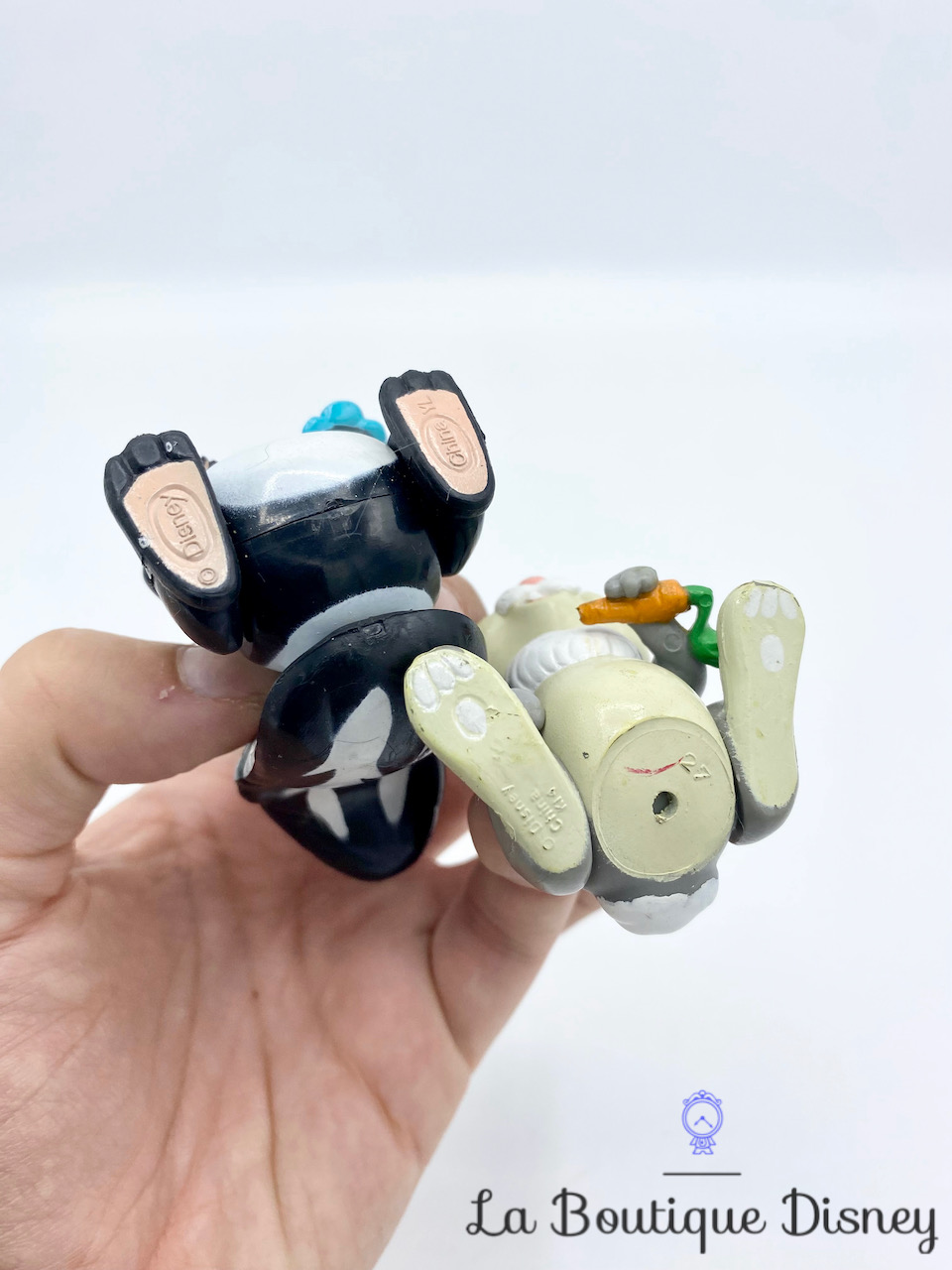 Figurines Panpan Fleur Disney Bambi lapin gris mouffette 8 cm ...