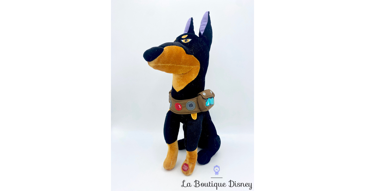 Peluche interactive Chien Alpha Là-Haut Disney Store Doberman noir ...