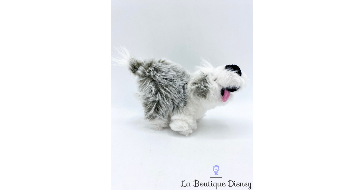 Peluche Mini Max Chien La petite sirène Disney Princess blanc gris 10 ...