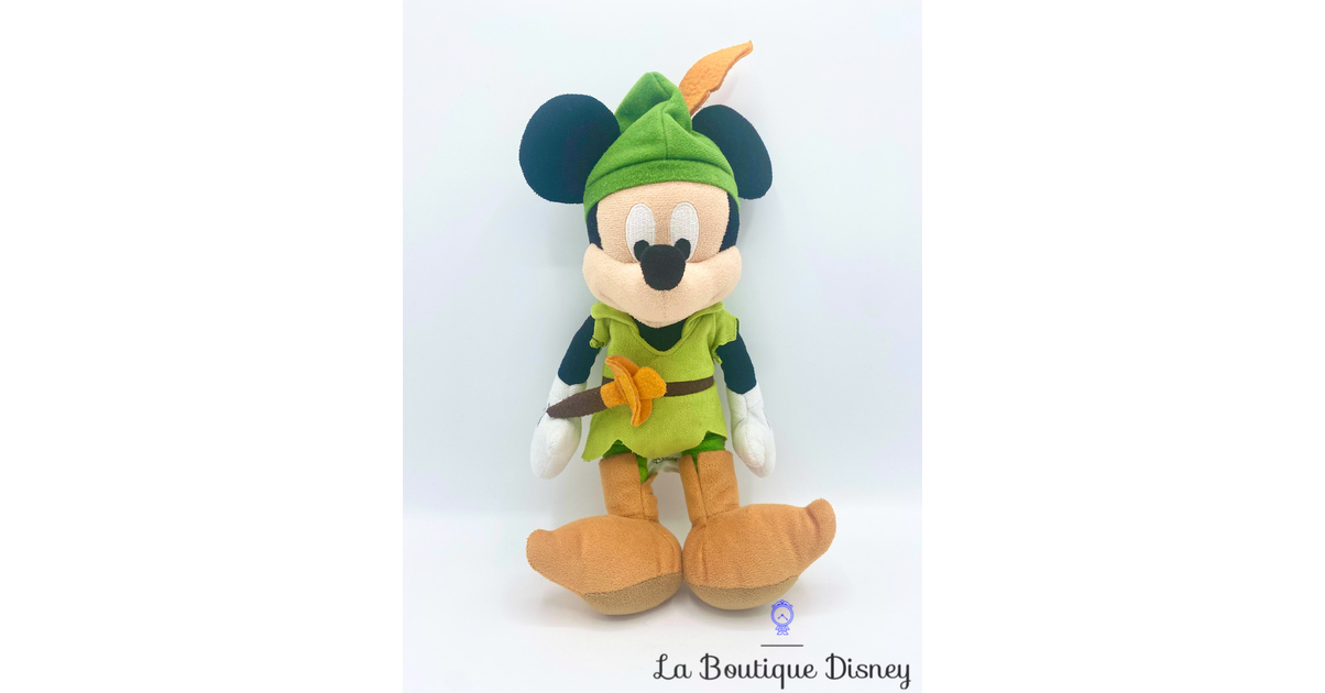 Peluche Mickey Peter Pan Disneyland Paris 2017 Disney vert déguisement ...