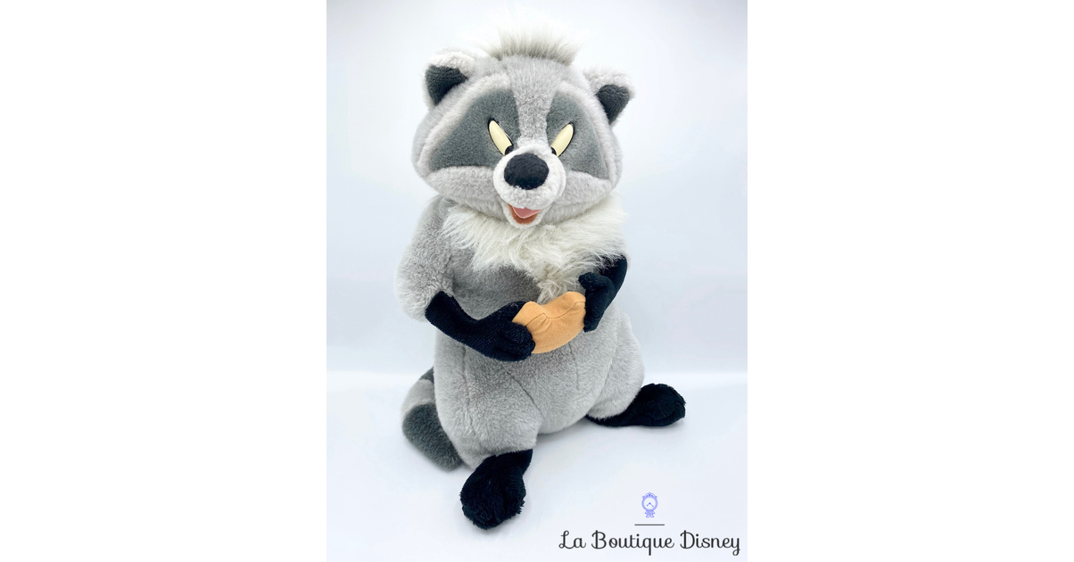 Peluche Meeko Pocahontas Disney Mattel Nestlé raton laveur gris vintage ...