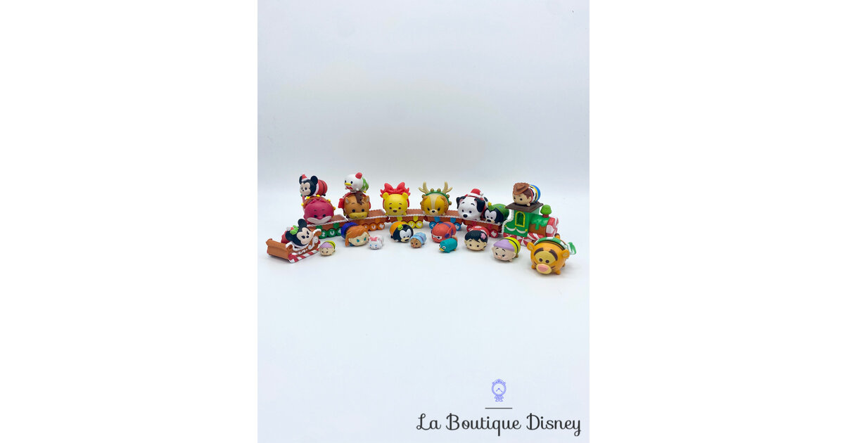 Playset Figurines Tsum Tsum Squishies Train Noel Disney Jakks traîneau ...