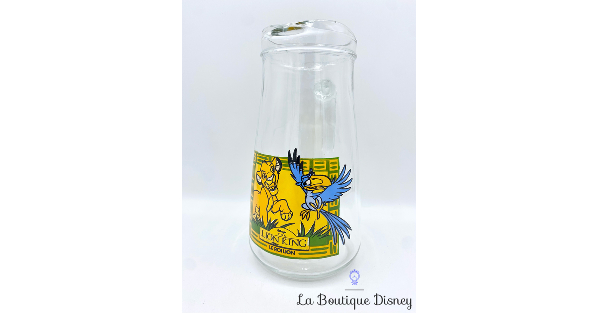 Carafe Simba Zazu Le roi lion Disney vintage bouteille verre The Lion ...