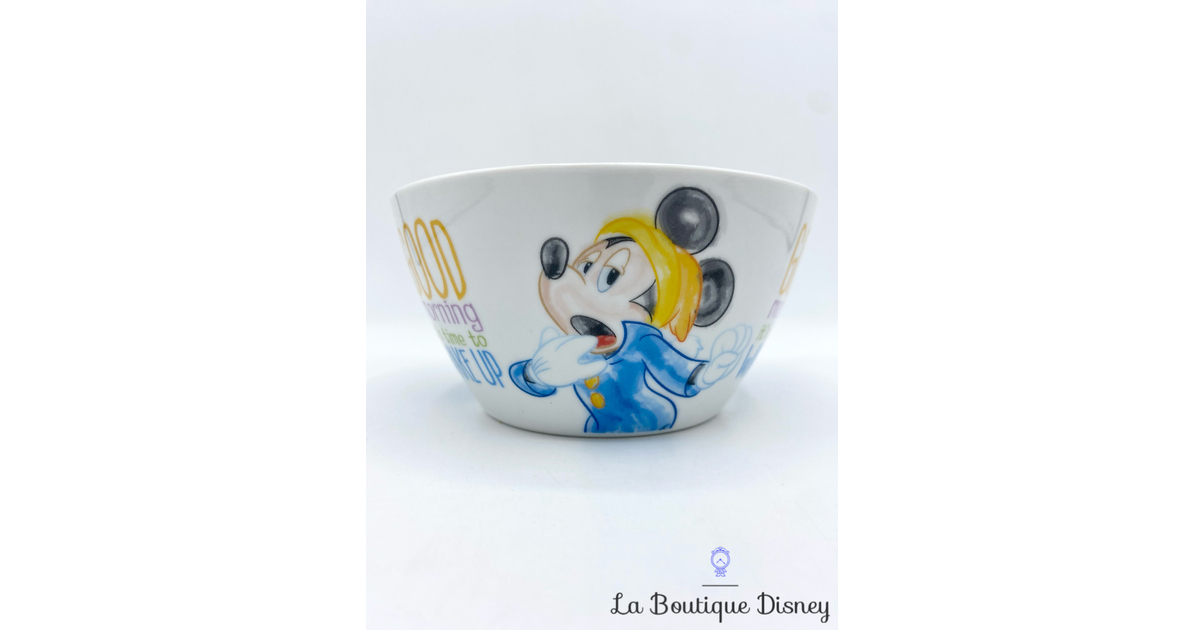 Bol Mickey Mouse Good Morning Time to Wake Up Disney HOME mug ...