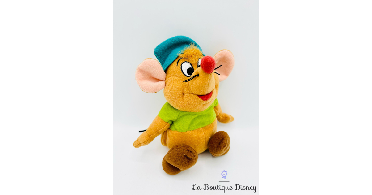 Peluche Gus Gus souris Cendrillon Disney Jemini bonnet vert 25 cm ...