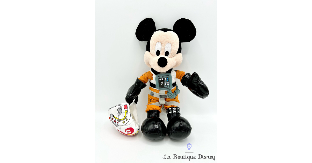 Peluche Mickey Mouse Pilote X Wing Disney Parks 2016 Disneyland Star ...