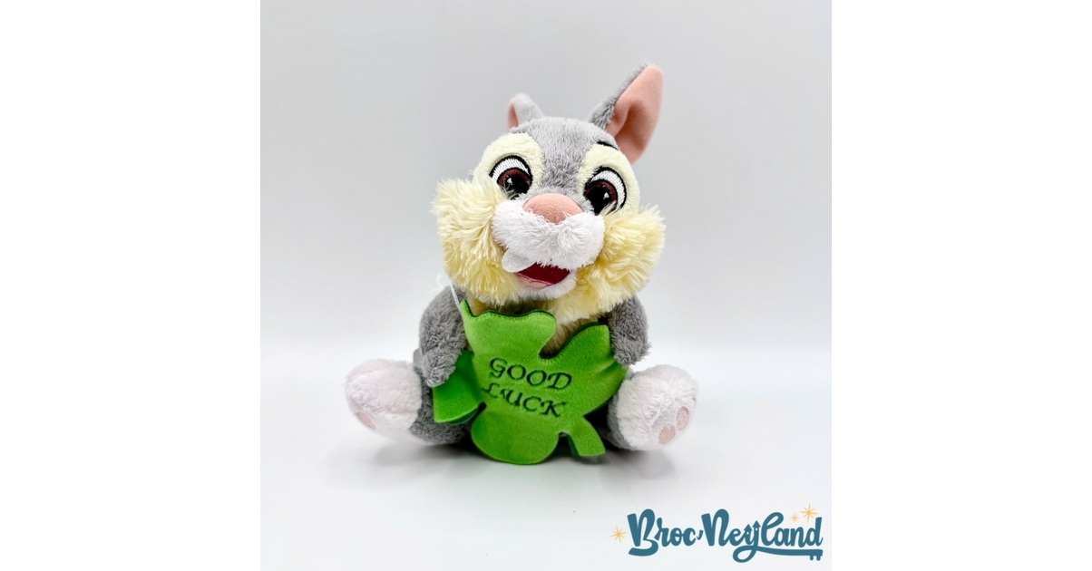 Peluche Panpan Good Luck Disneyland Paris Disney Bambi lapin gris ...