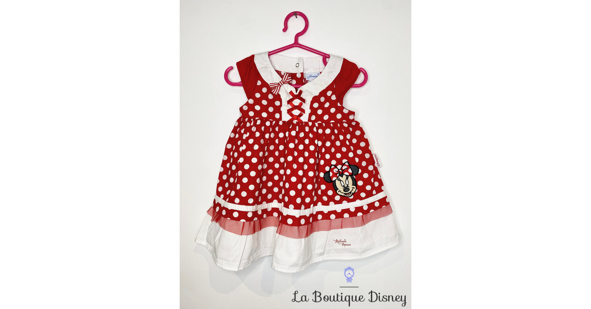 Robe Minnie Mouse Disneyland Paris Disney taille 12 mois rouge pois ...
