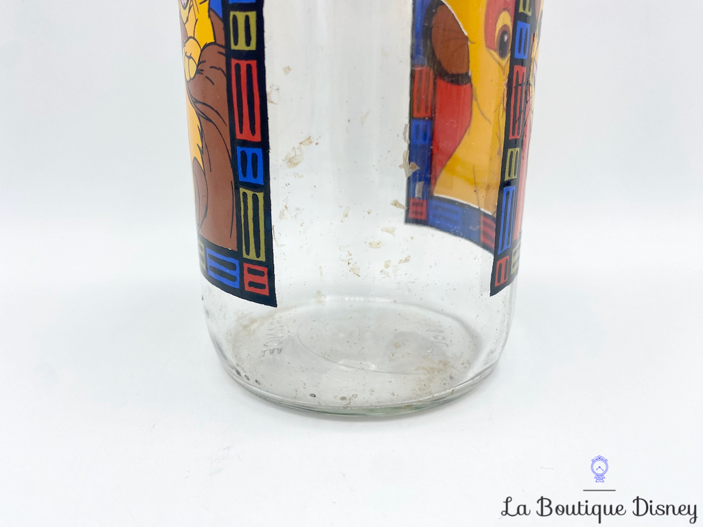 Carafe Le roi lion Disney vintage bouteille verre The Lion King Mufasa ...