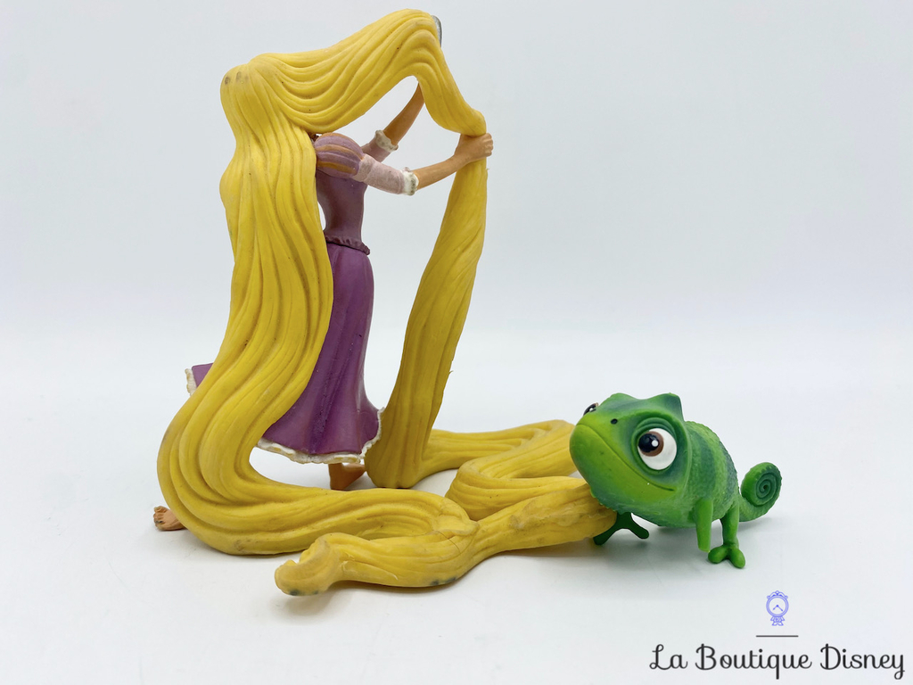Figurines Raiponce Pascal Disney Bullyland princesse cheveux longs ...