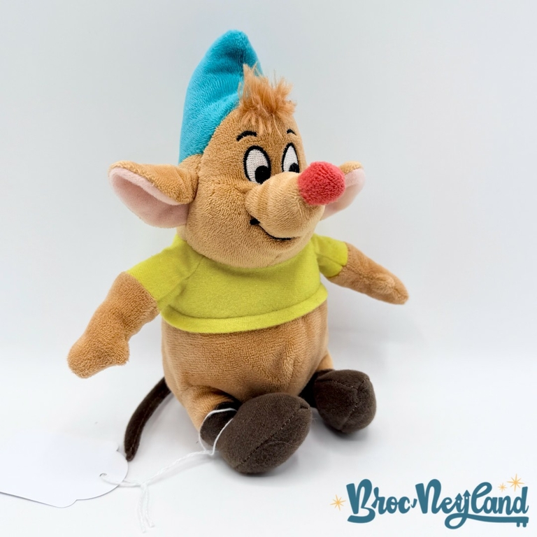 Peluche Gus Gus souris Cendrillon Disney Famosa tee shirt jaune 18 cm ...