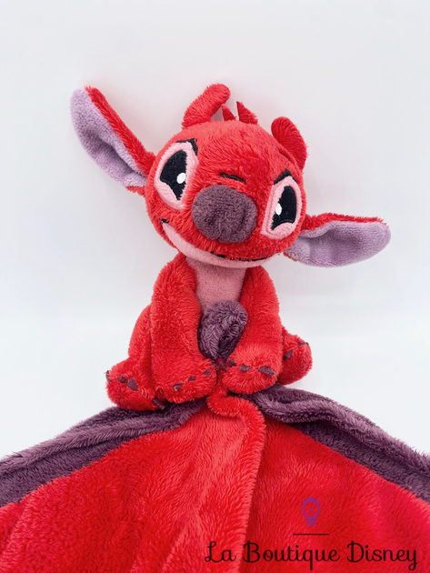 Peluche Doudou Leroy Lilo et Stitch rouge Disney carré - Peluches ...