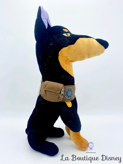 Peluche interactive Chien Alpha Là-Haut Disney Store Doberman noir ...