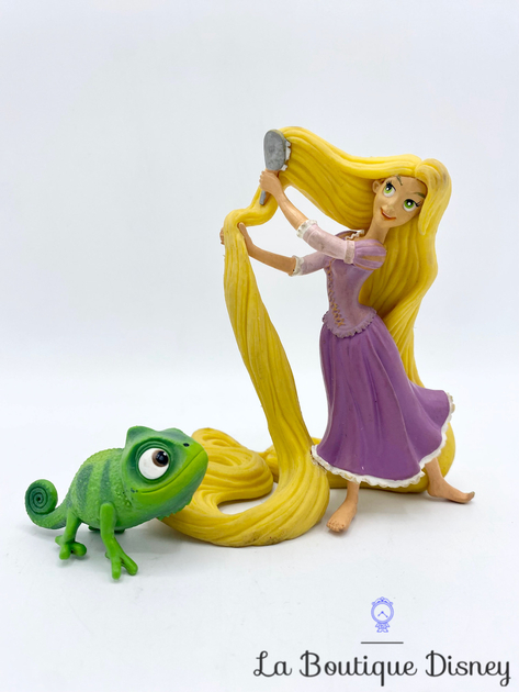 Figurines Raiponce Pascal Disney Bullyland princesse cheveux longs ...