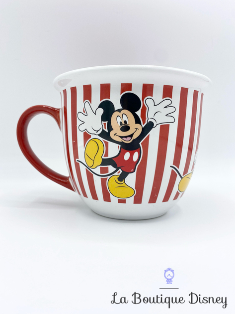 Bol Mickey Mouse Disney Store Original blanc rouge rayures tasse mug ...