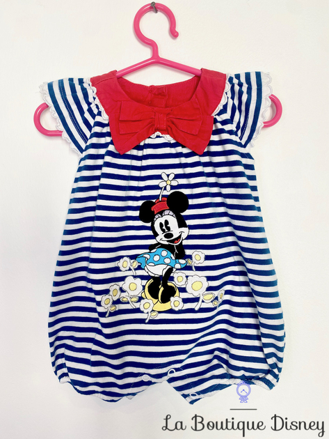 Body Combinaison Minnie Mouse Disney Store taille 3-6 mois rayures ...