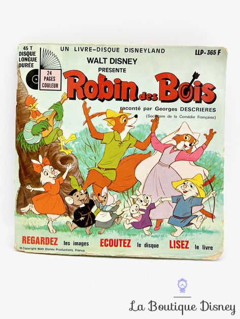 Livre Disque 45 Tours Robin des Bois Walt Disney Productions Disneyland Record vinyle - Livres ...