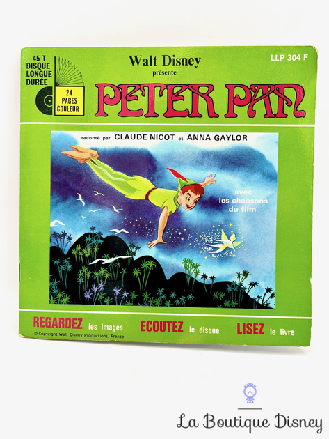 Livre Disque 45 Tours Peter Pan Walt Disney Productions Disneyland Record vinyle - Livres/Livres ...