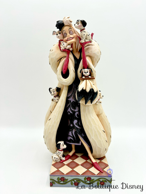 Figurine Jim Shore Cruella Fur Lined Diva Disney Traditions Showcase ...