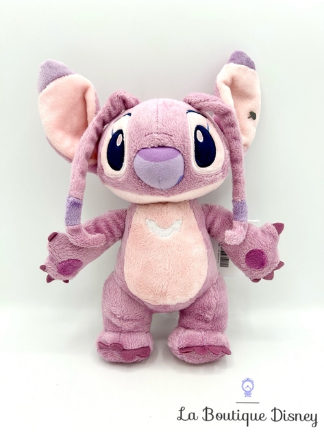 Peluche Angel Disney Store 2022 Lilo et Stitch rose violet debout 28 cm ...