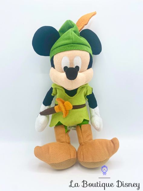 Peluche Mickey Mouse Peter Pan Disneyland Paris Disney vert orange ...