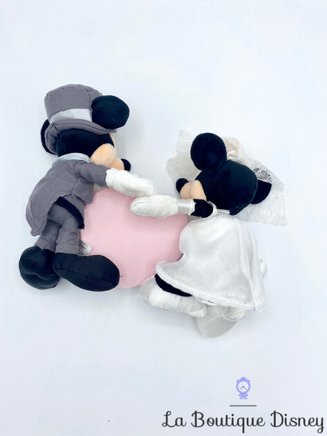 Cadre photo peluche Mickey Minnie mariage Disney Store 2006 mariés ...