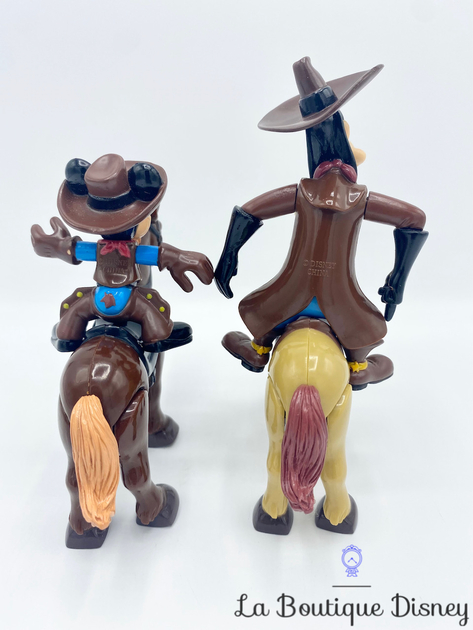 Figurines Mickey Dingo Chevaux Disney vintage cow boy western far west ...