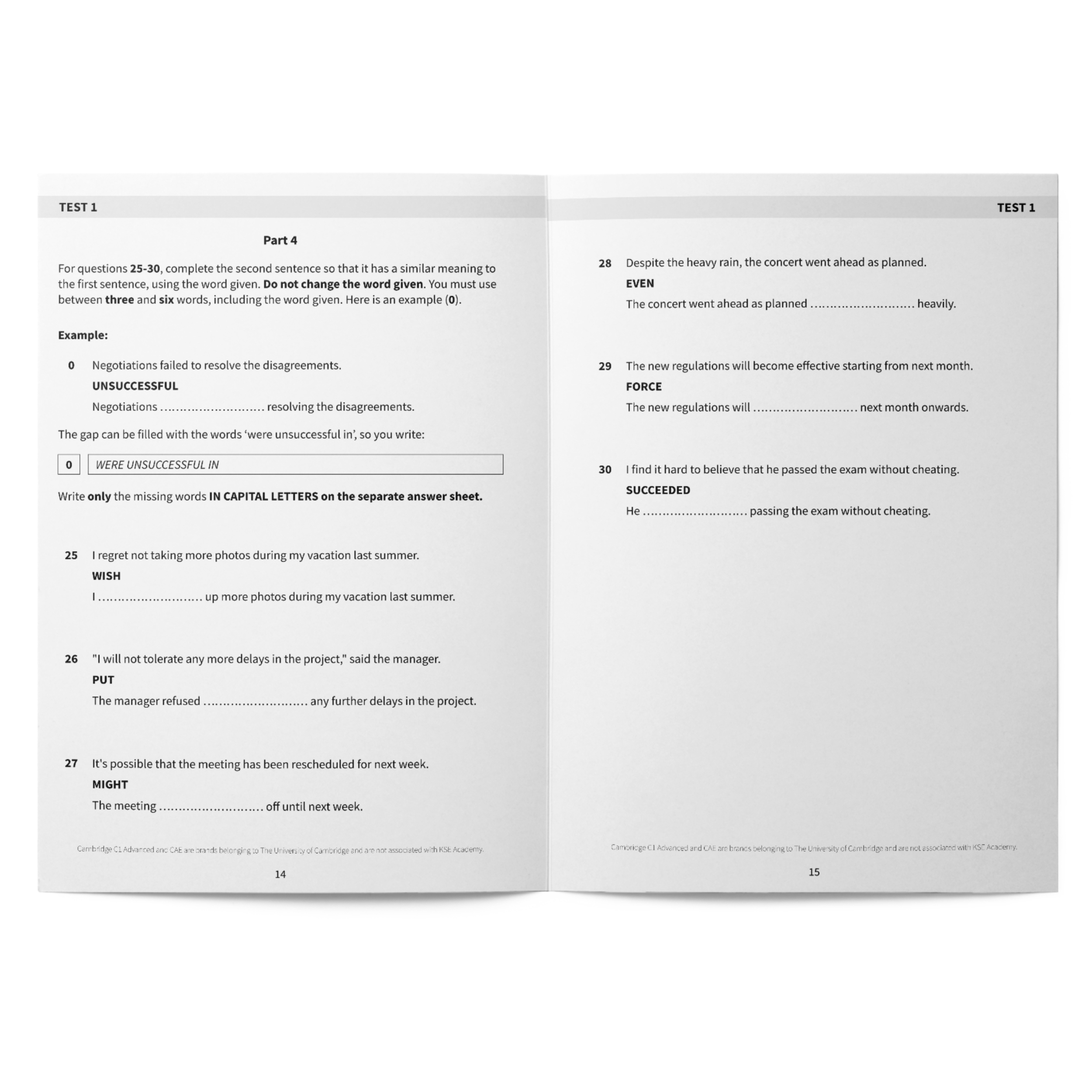 Use of English C1: 10 Use of English Tests for C1 Advanced (CAE ...