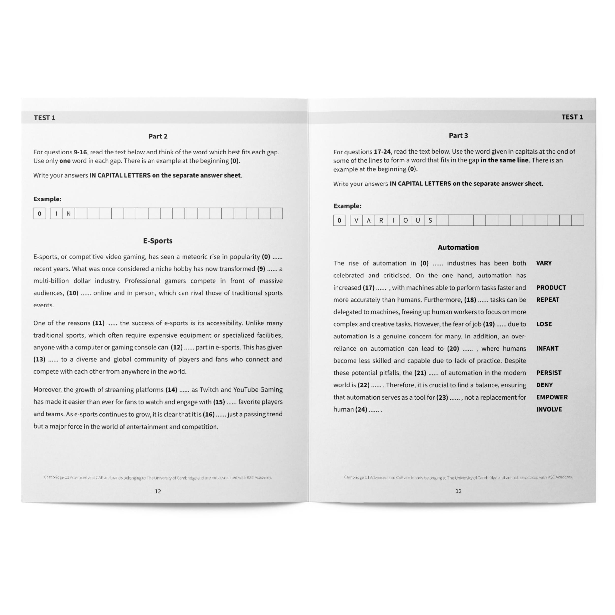 Use of English C1: 10 Use of English Tests for C1 Advanced (CAE ...