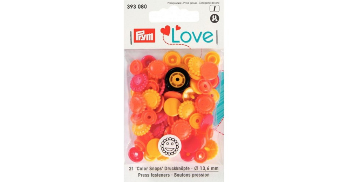 Boutons pression Prym fleurs 13,6 mm par 21 - Mercerie créative/Pinces ...