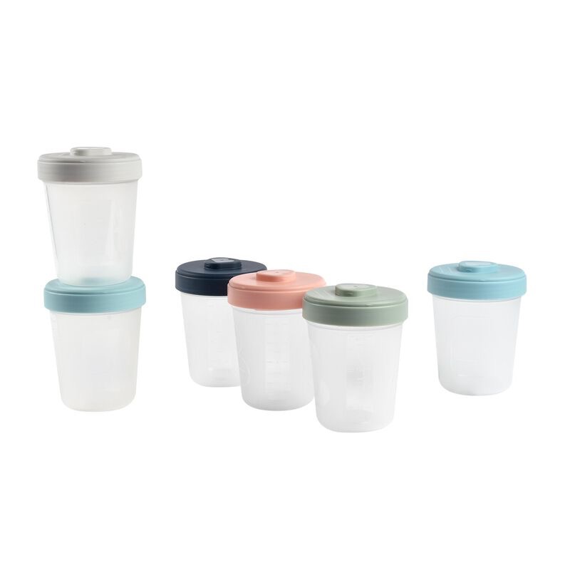 Lot de 6 portions clip 2ème âge 250ml - LISTE DE NAISSANCE/Ambre et ...