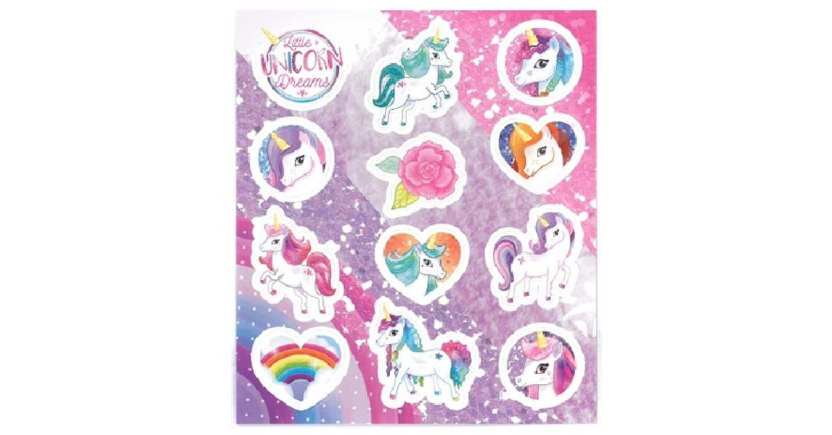 12 Stickers Licornes - Cadeau pour pochettes surprises