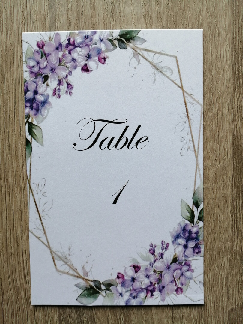 carte "plan de table", 12 modèle au choix, personnalisables - Spécial ...