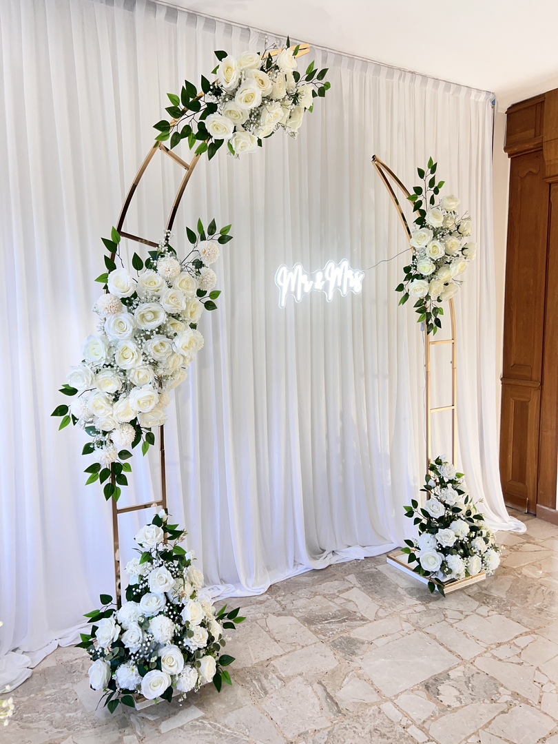 Location arche avec fleur artificielle AD60BL3 - Décors/Coin photo ...