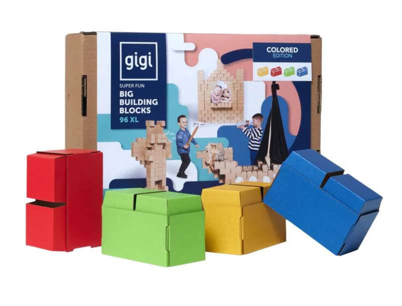 Gigi 96 Xl - Gigi bloks colorés - Jouet de construction - ARCHE DE NÉO