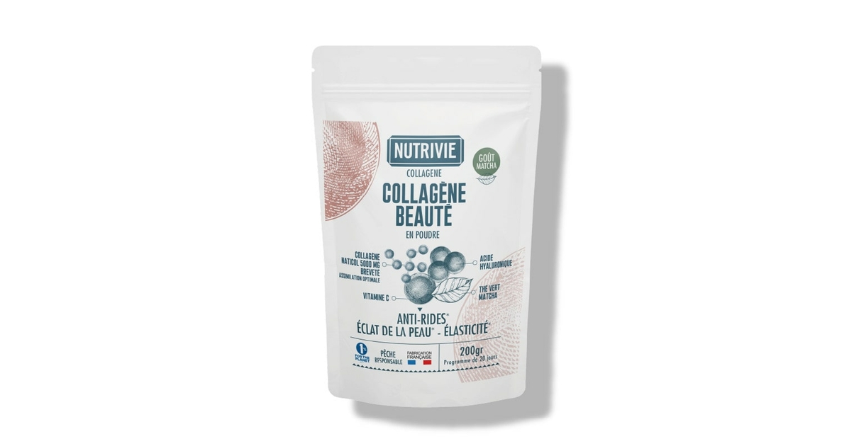 Collagène BEAUTÉ en Poudre par Nutrivie : Secret Anti-Âge Naturel