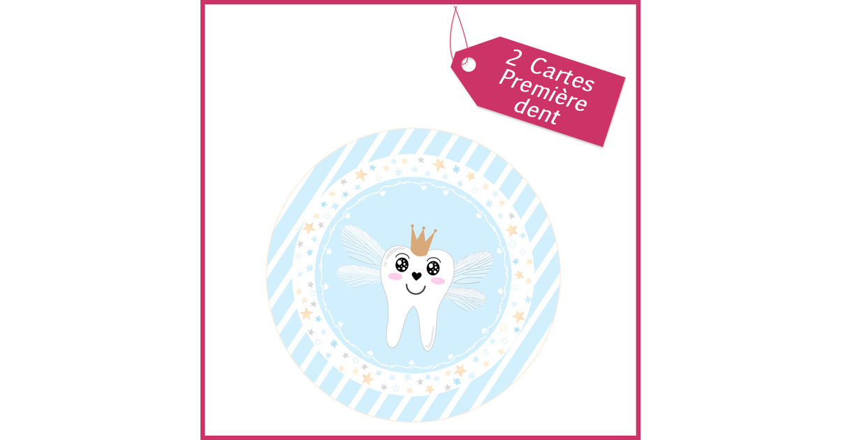 Carte Bleu de la première dent / Blue Map of the first tooth - Petite ...