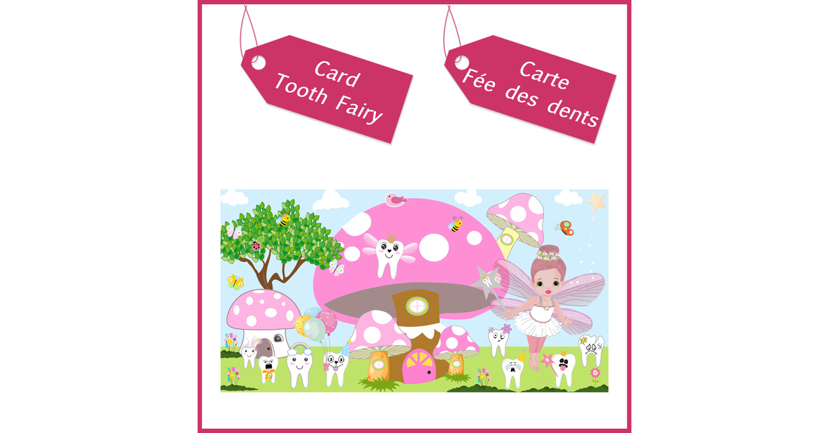 Carte de la maison de la fée des dents / Map of the tooth fairy's house ...