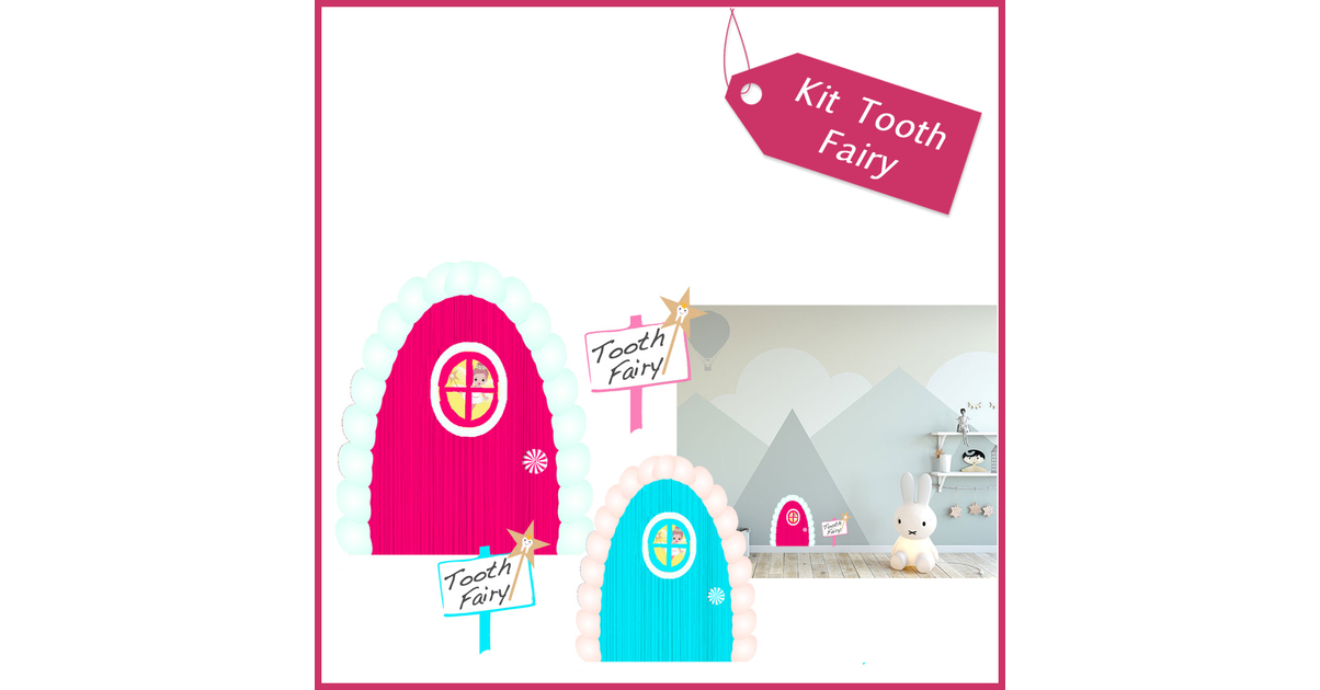 Porte décoration murale tooth fairy, la fée des dents, chambre d’enfant ...