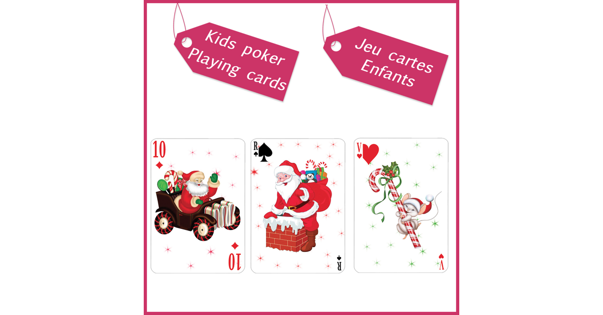 Jeu de 32 cartes du Père Noël pour enfant - Jeux d'enfants - oracle ...