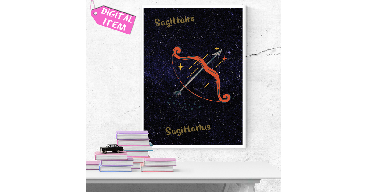 Poster Sagittaire. - Posters & Cards - oracle versailles
