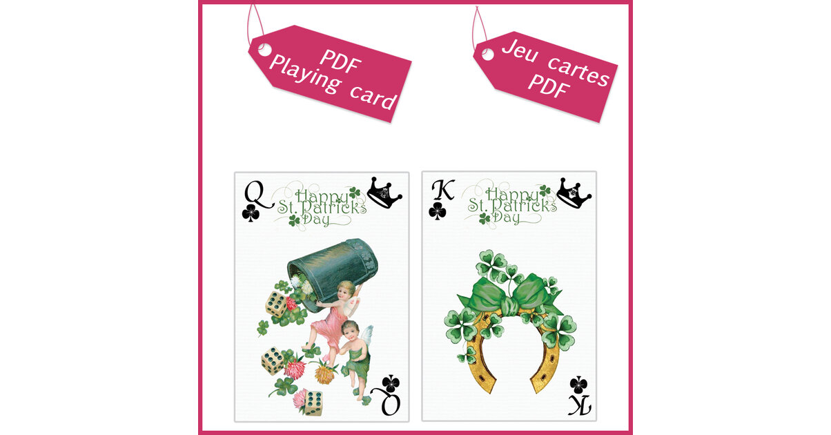 32 Cartes à Jouer - Édition Spéciale Saint Patrick's Day - Jeux d ...