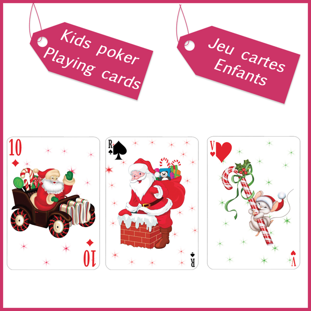Jeu de 32 cartes du Père Noël pour enfant - Jeux d'enfants - oracle ...