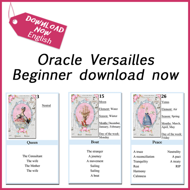 Oracle Versailles beginners DOWNLOAD, Tarot Cards deck - Oracles ...