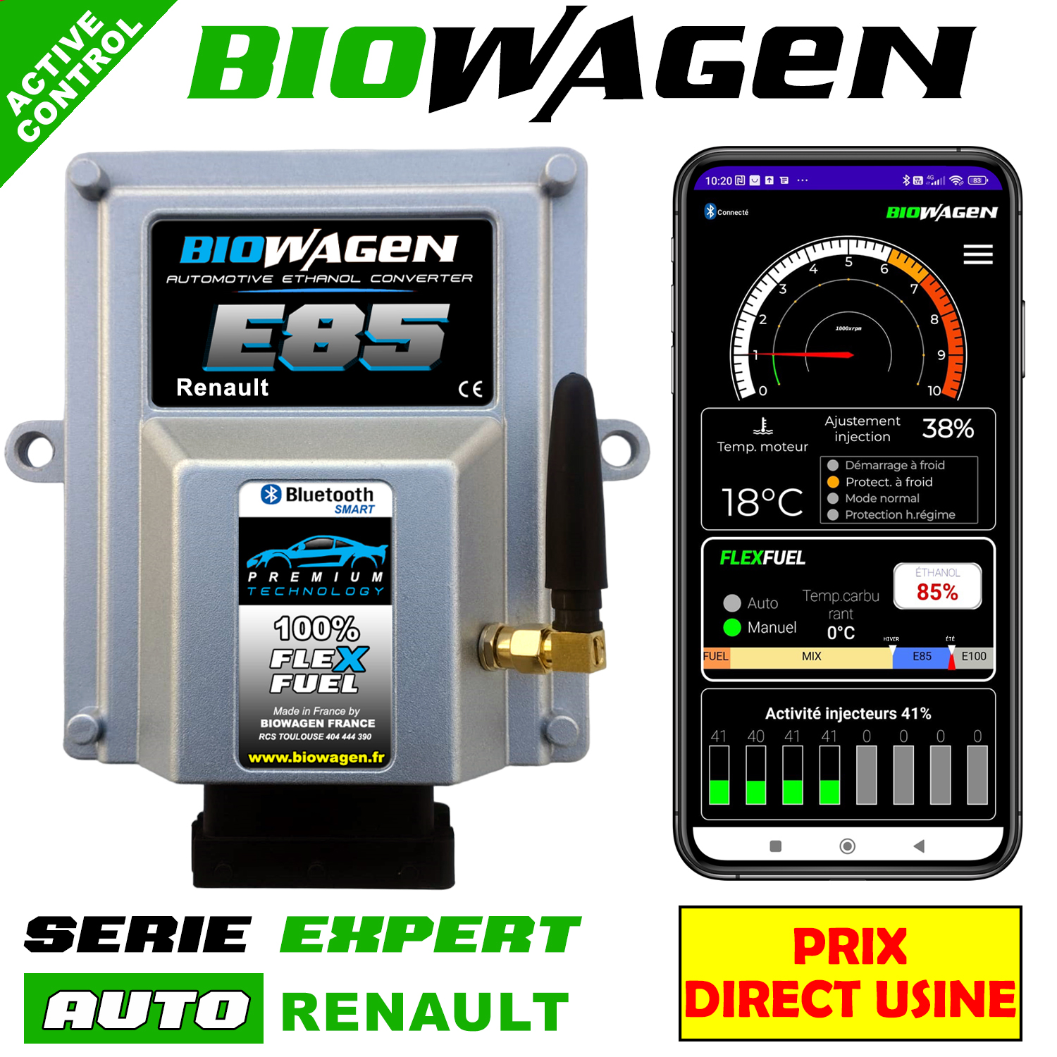 Boîtier éthanol - Kit ethanol E85 série EXPERT pour RENAULT ...