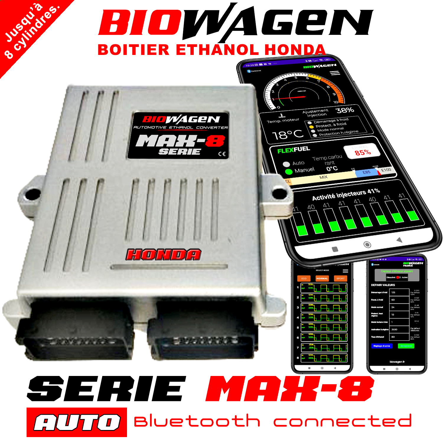 Boitier Ethanol - Kit E85 Max Flexfuel HONDA - - biowagen-france